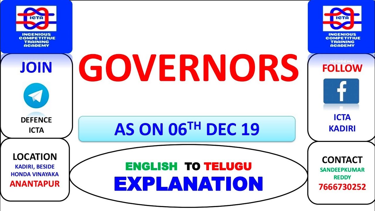 GOVERNORS OF ALL STATES - YouTube