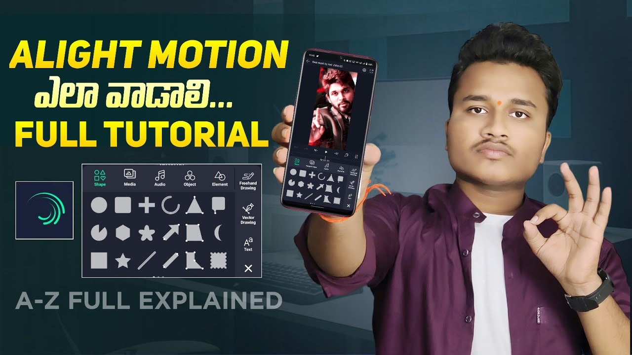 Alight Motion Full Tutorial In Telugu | How To Use Alight Motion 2023 | Anil Editz - YouTube