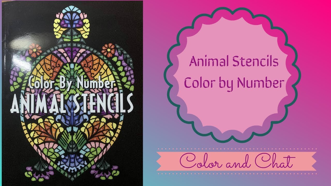 Sunlife Drawing's Animal Stencils Color by Number Flip Through and ...