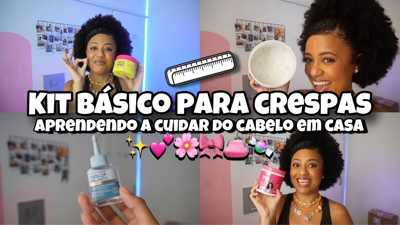 Kit básico para crespa - PRODUTOS QUE TODA CRESPA DEVERIA TER PARA APRENDER A CUIDAR DO CABELO ...