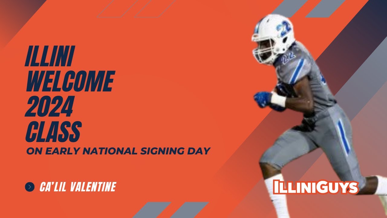 Calil Valentine - Illini 2024 Signee: 4-star RB - YouTube