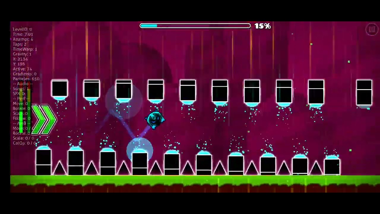 dash press en geometry dash 😑 - YouTube