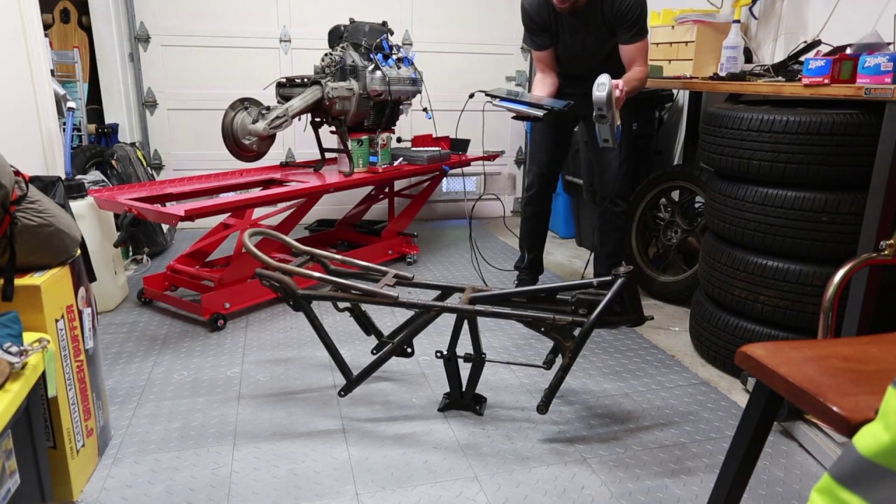 Episode 3: 3D Scanning and Modeling a BMW K100 Frame - YouTube