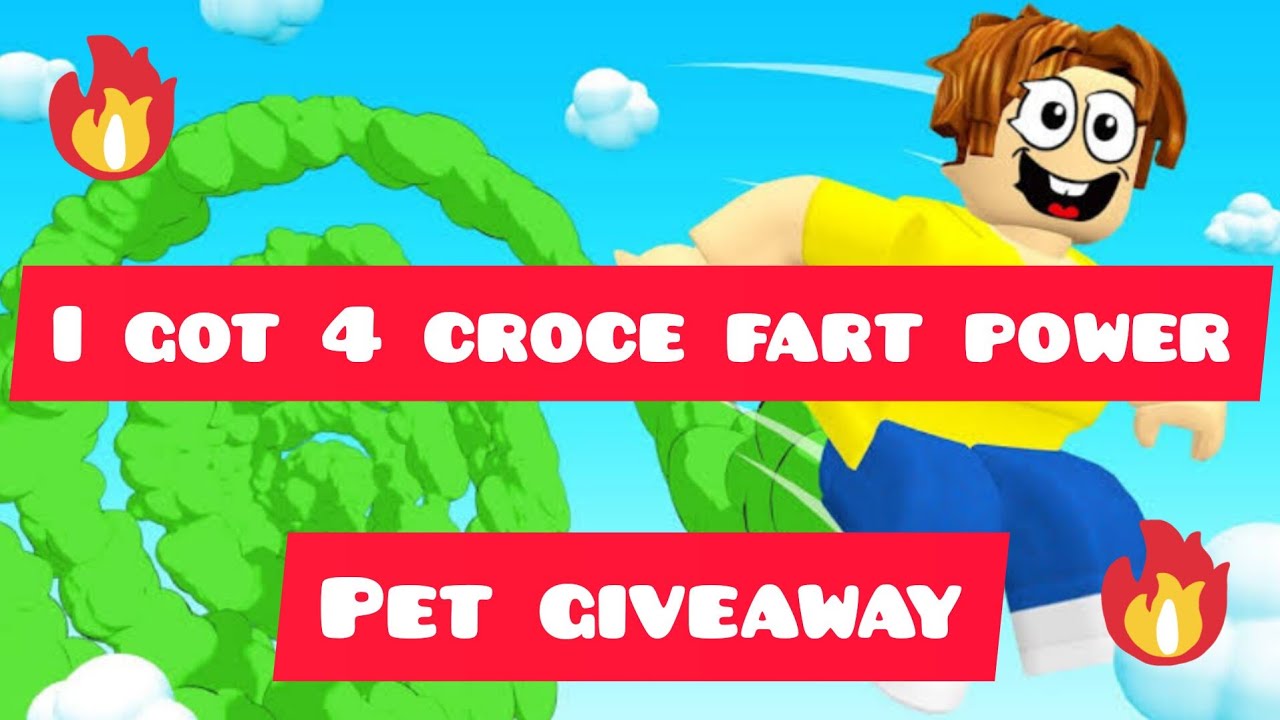 I Got 4 Core Fart Power l Fart Race Pets Giveaway Robox | #roblox # ...