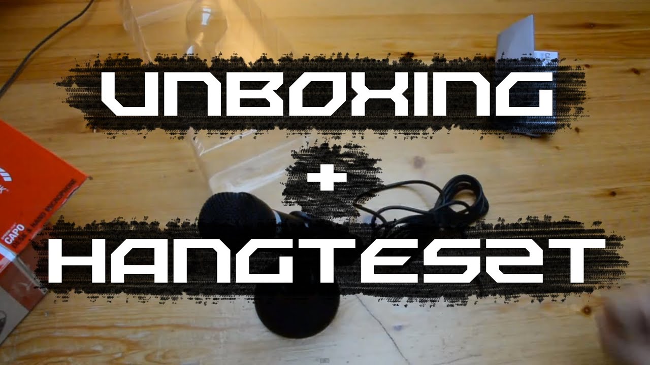 Speedlink Capo Desk & Hand Microphone UNBOXING (Kicsomagolás ...