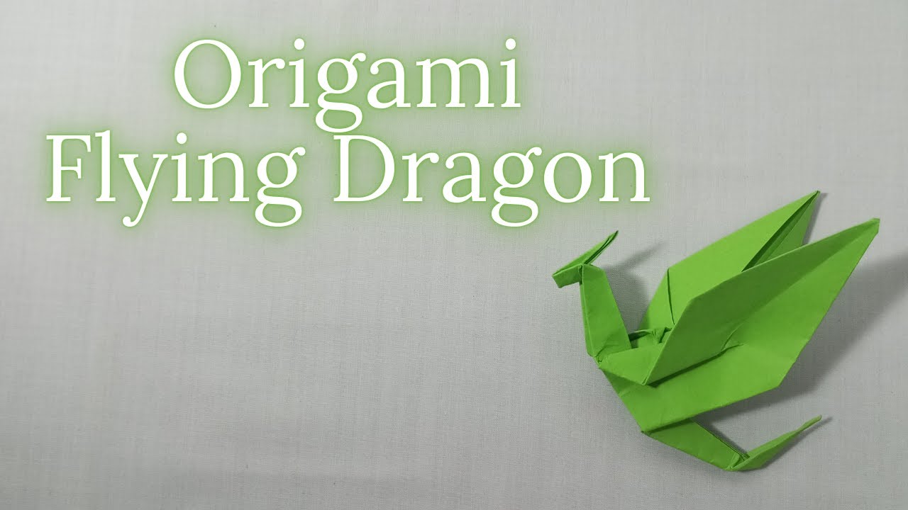 How To Make Easy Origami Flying Dragon - YouTube