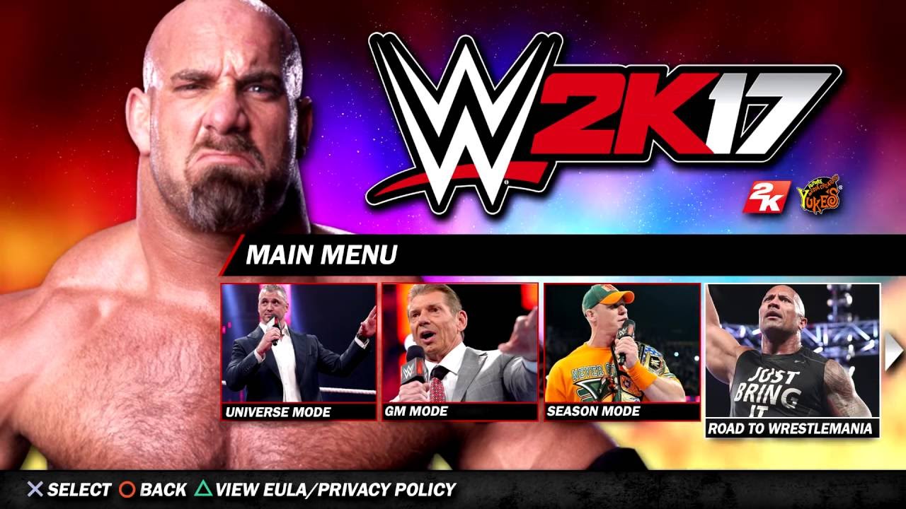 WWE 2K17 MAIN MENU Concept - YouTube