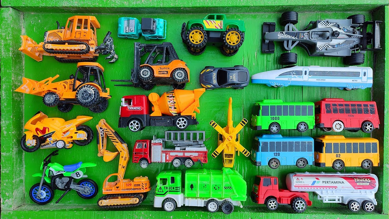 Mencari dan Merakit Mobil Mobilan Truk Molen Besar, Loader, Dump Truk ...