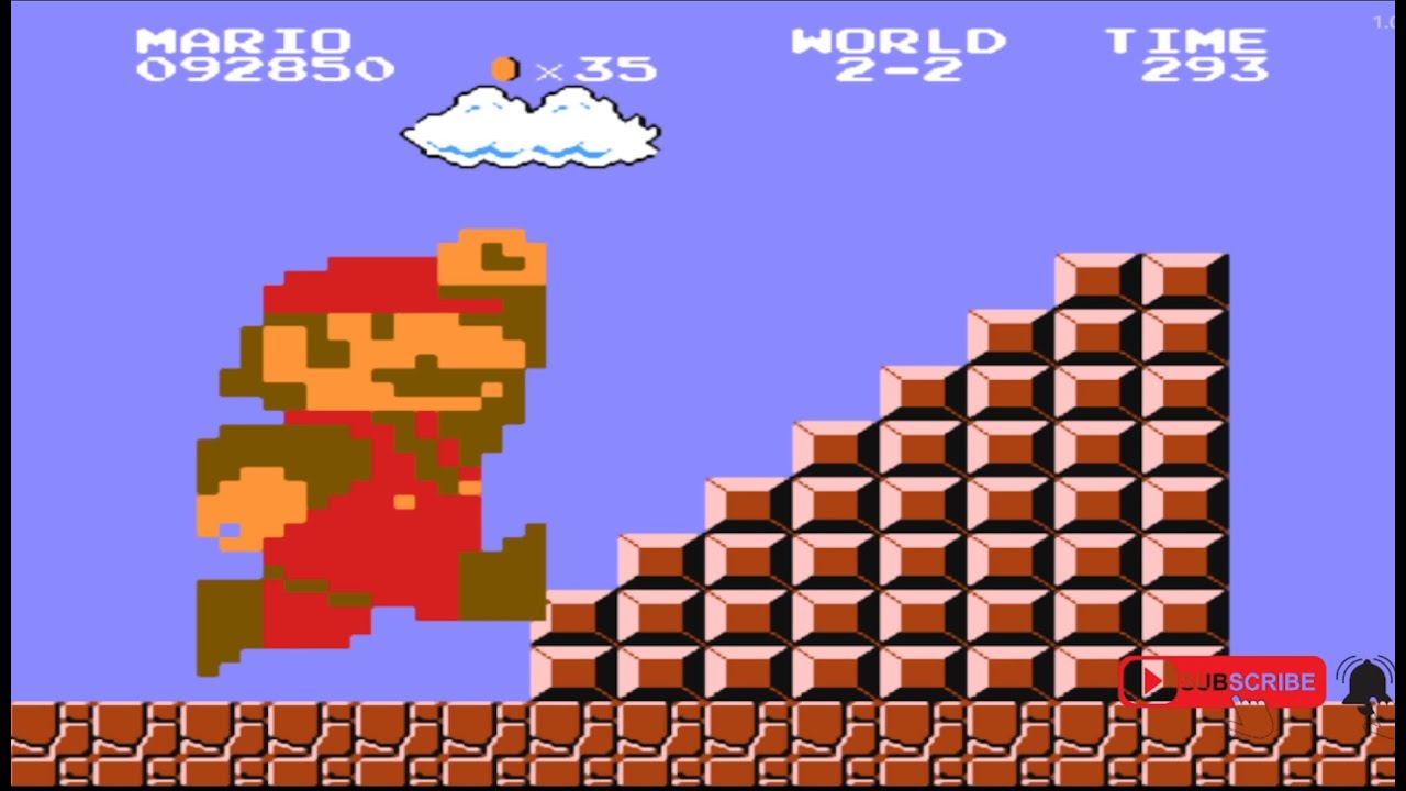Giant Mario Goes Underwater! Super Mario Giant Mode game - YouTube