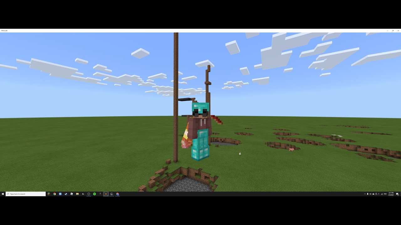 Minecraft elytra fight - YouTube