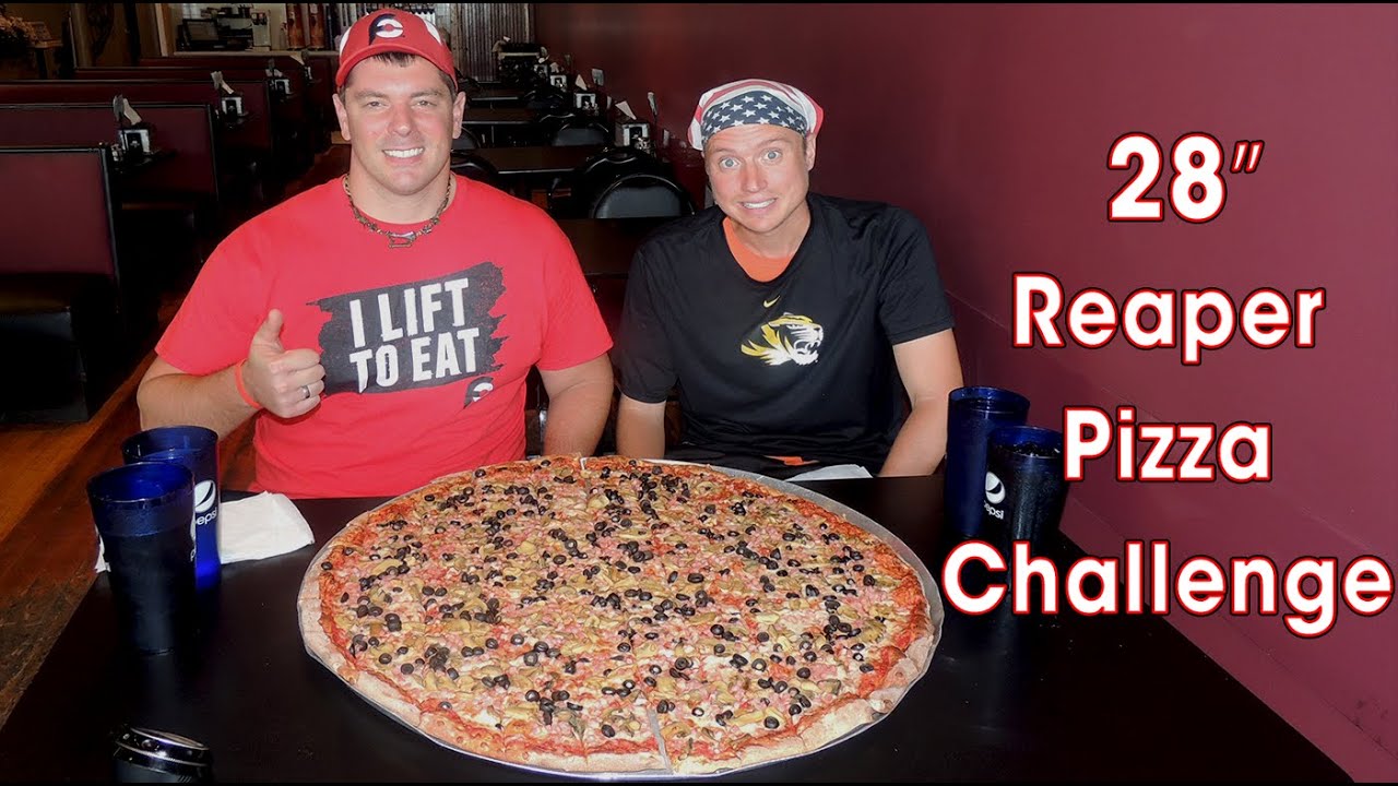 28" REAPER Pizza Challenge w/ Ramsey Hilton!! (HW #6) - YouTube