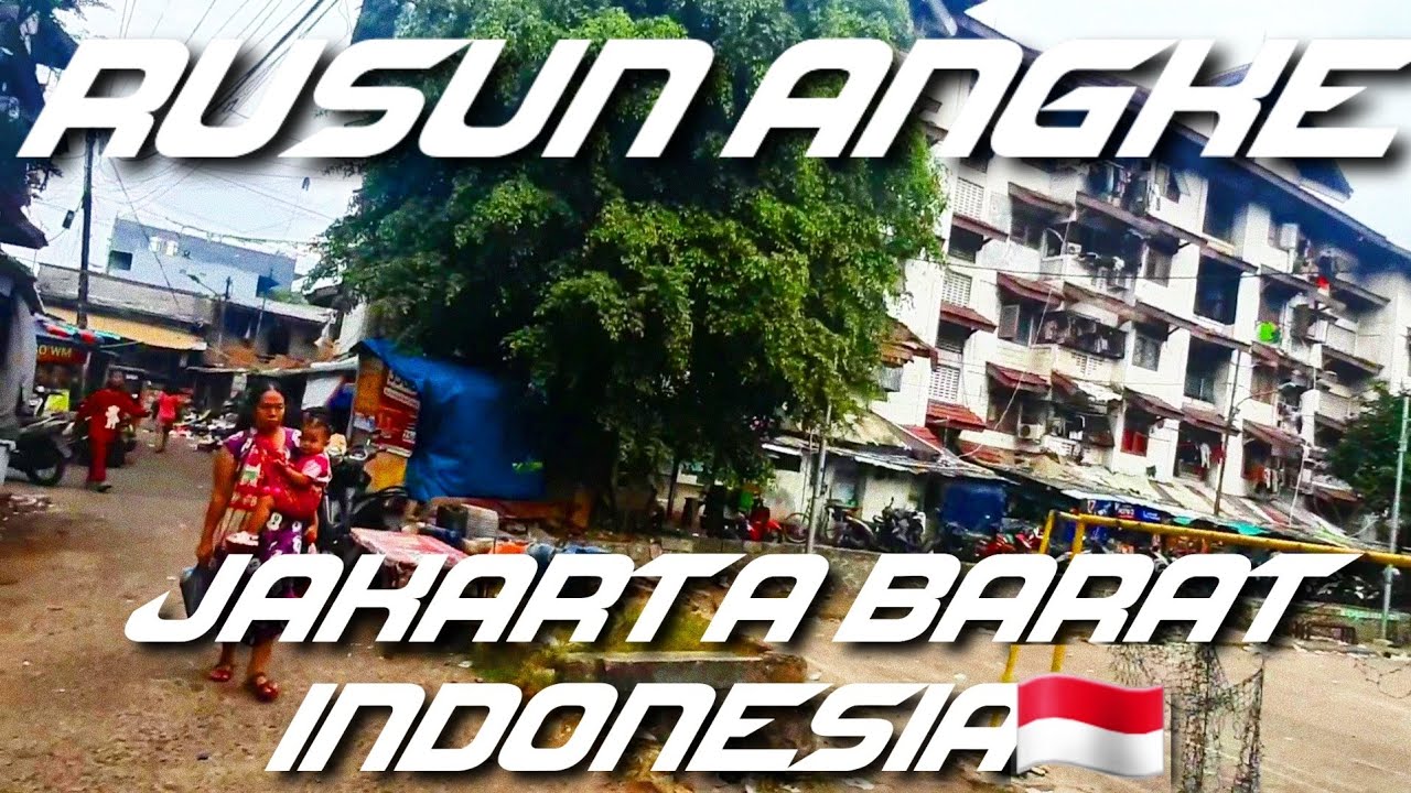 exploring the narrow alleys of the RUSUN ANGKE, Jakarta, West Indonesia ...