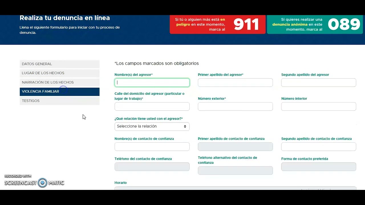 Pasos para iniciar denuncia en línea en la CDMX - YouTube