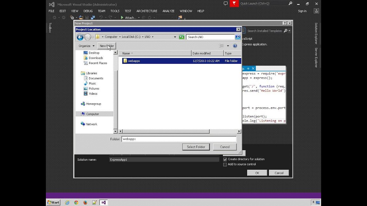 Node.JS Overview and Fundamentals Tutorial Video: Express JS - YouTube