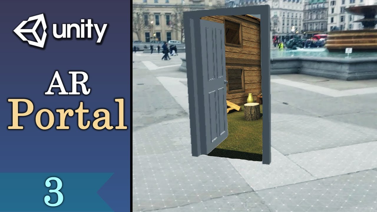 AR Portal Tutorial with Unity - Portal positioning - Part 3 - YouTube