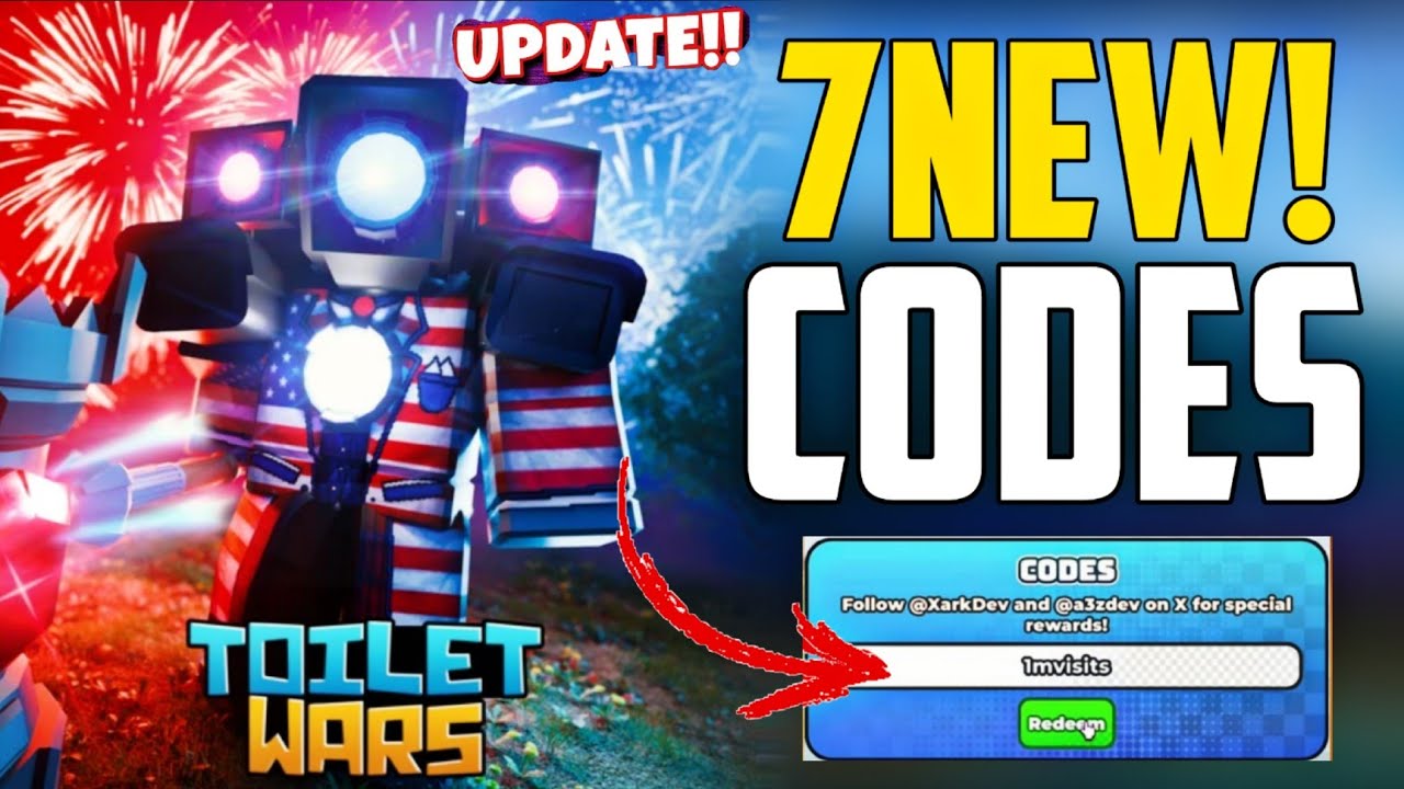 *NEW UPDATE* ALL WORKING CODES FOR TOILET WARS TOWER DEFENSE ! ROBLOX TOILET WARS CODES - YouTube