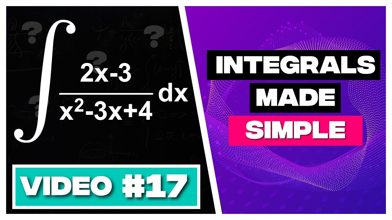 Integral ∫ (2x-3)/(x^2-3x+4) dx - How To Solve in 7 EASY Steps (Watch ...