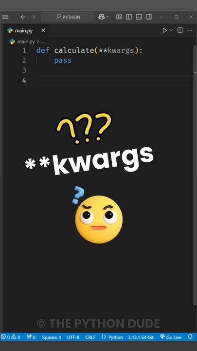 Python **KWARGS Explained! 🚀 #Python #Coding - YouTube