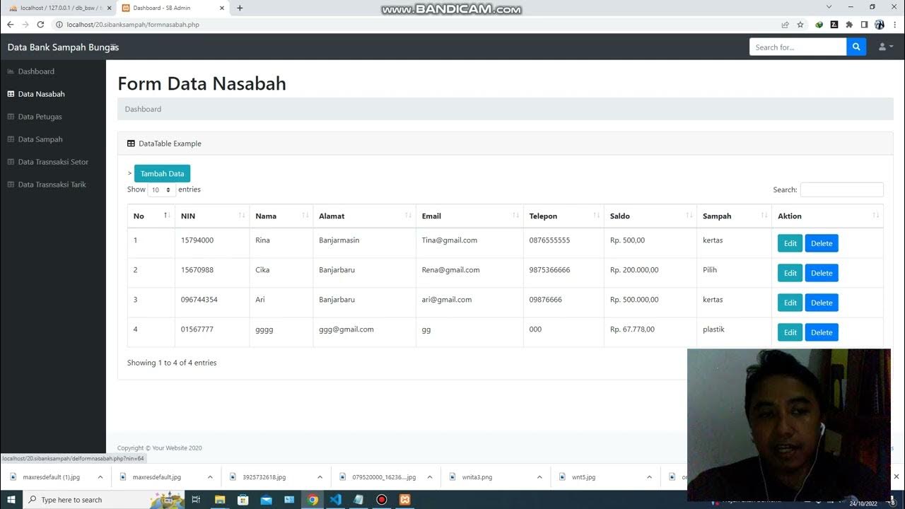 SISTEM INFORMASI BANK SAMPAH BUNGAS BERBASIS WEB - YouTube