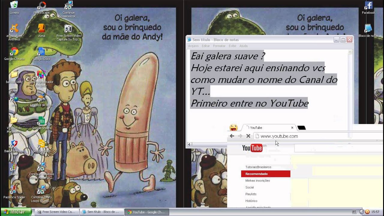 Como Mudar O Nome Do Canal Do Yt 2014 Youtube