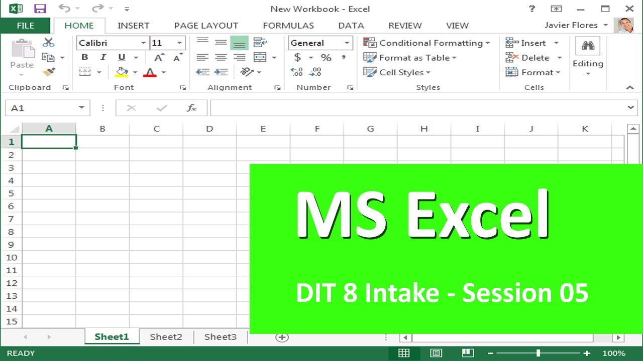 DIT 08 - MS Excel - Lesson 05 - YouTube