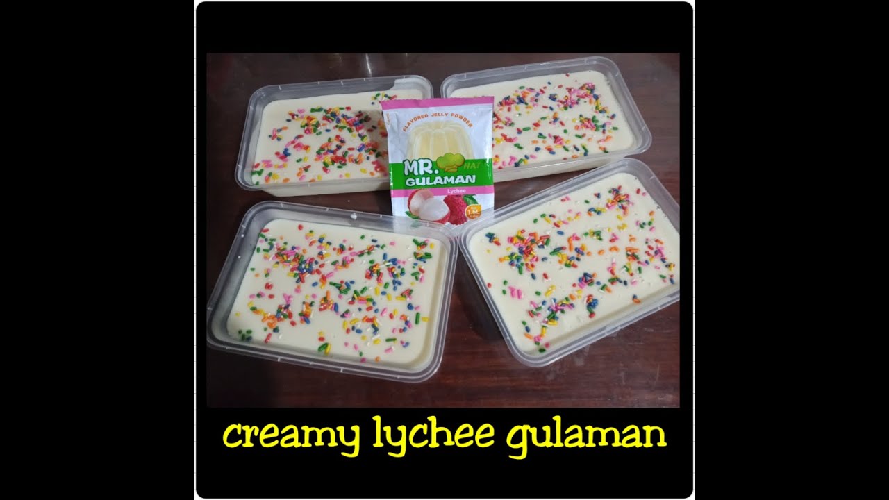 creamy lychee gulaman - YouTube