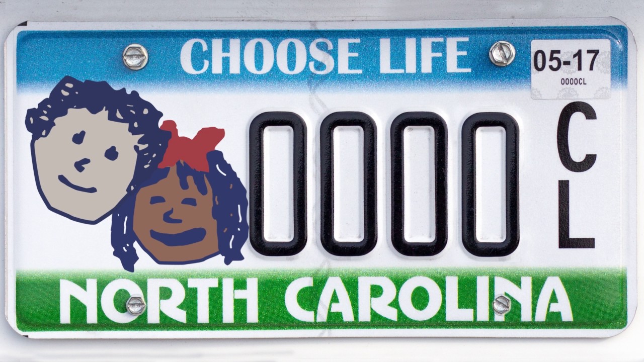 Choose Life NC License Plates - YouTube