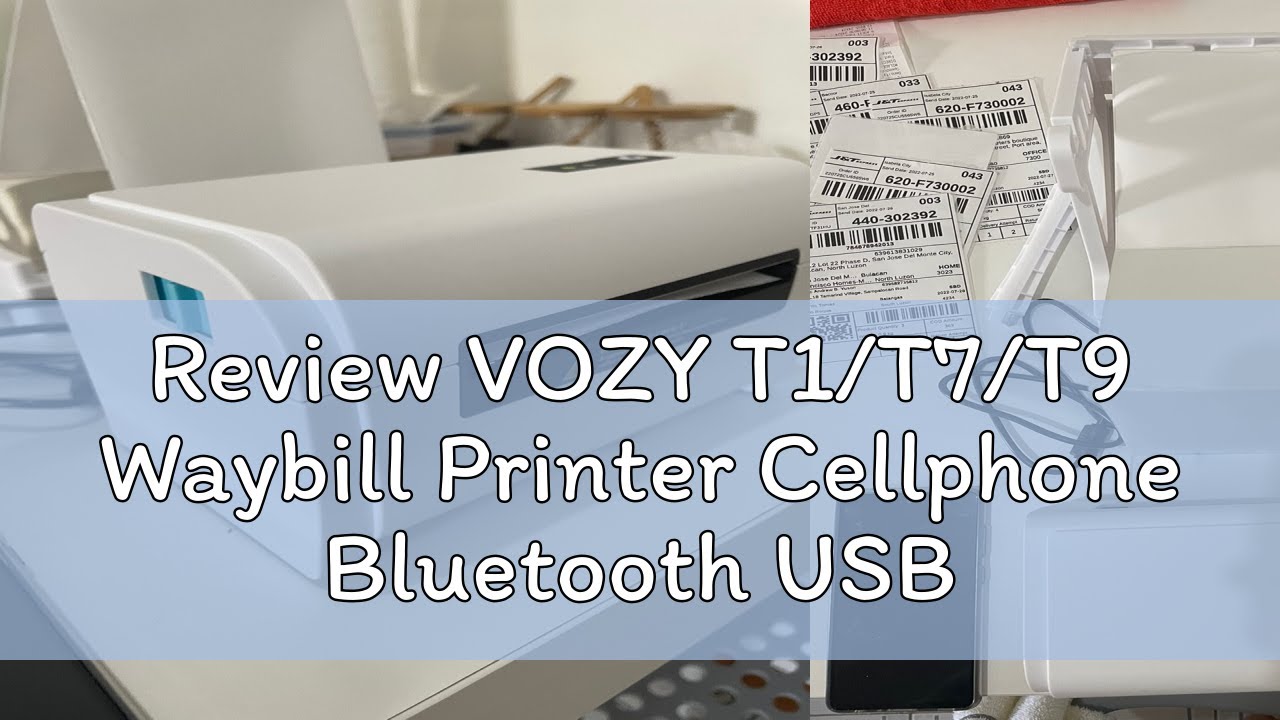 Review VOZY T1/T7/T9 Waybill Printer Cellphone Bluetooth USB Thermal ...