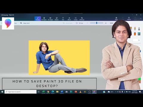 how to save paint 3d file on desktop? - YouTube