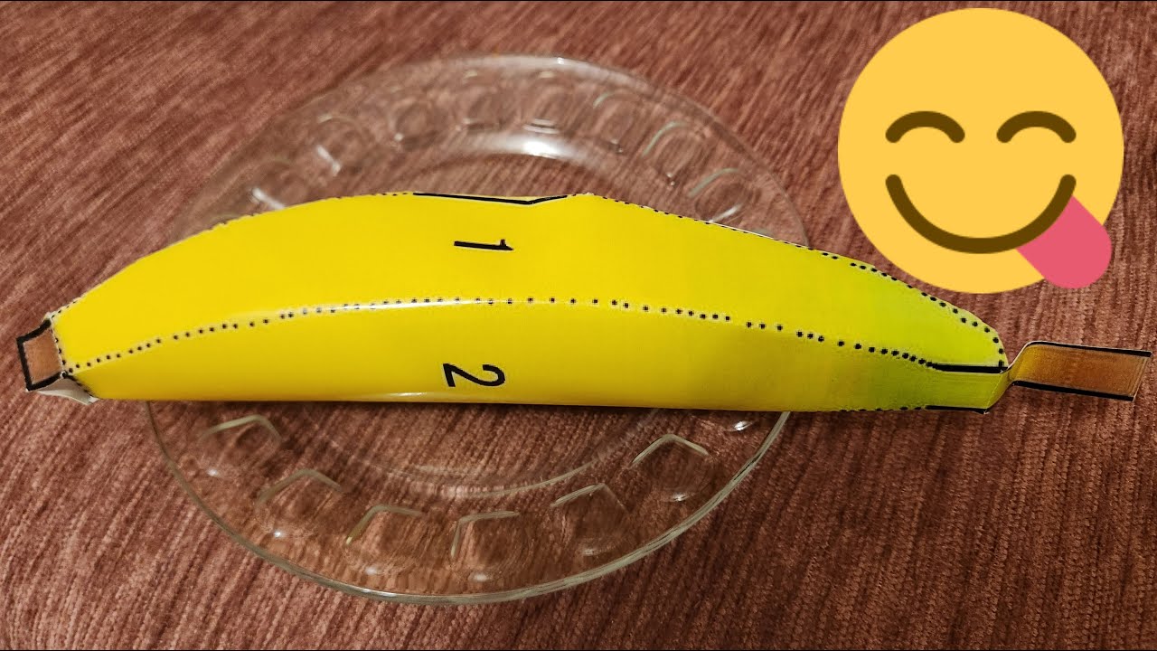 How to Make a DIY Paper Banana | Fun Craft Project for Everyone! - YouTube