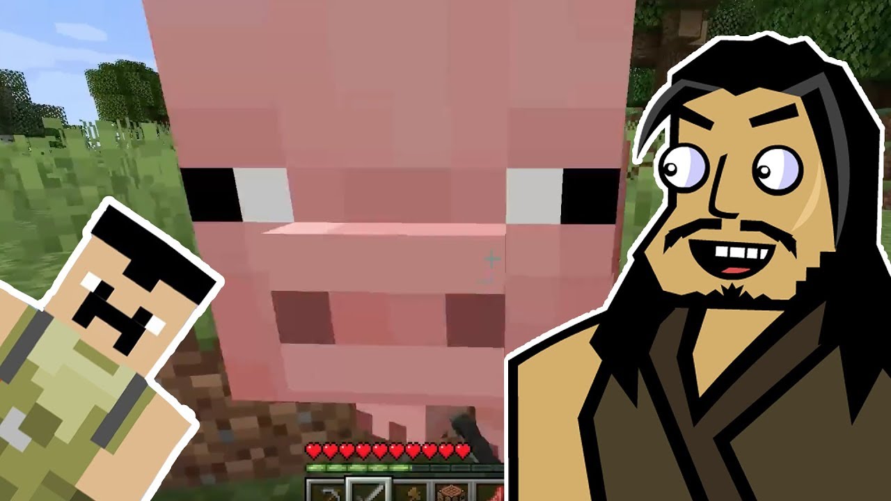 Roach Plays MINECRAFT | PIGS LAVA AND MORE!! (The Squad) - YouTube