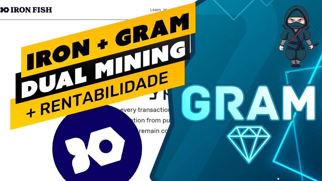 ⛏️👷🏼 DUAL MINING IRON FISH + GRAM COIN (IRON + GRAM) - LOLMINER - YouTube