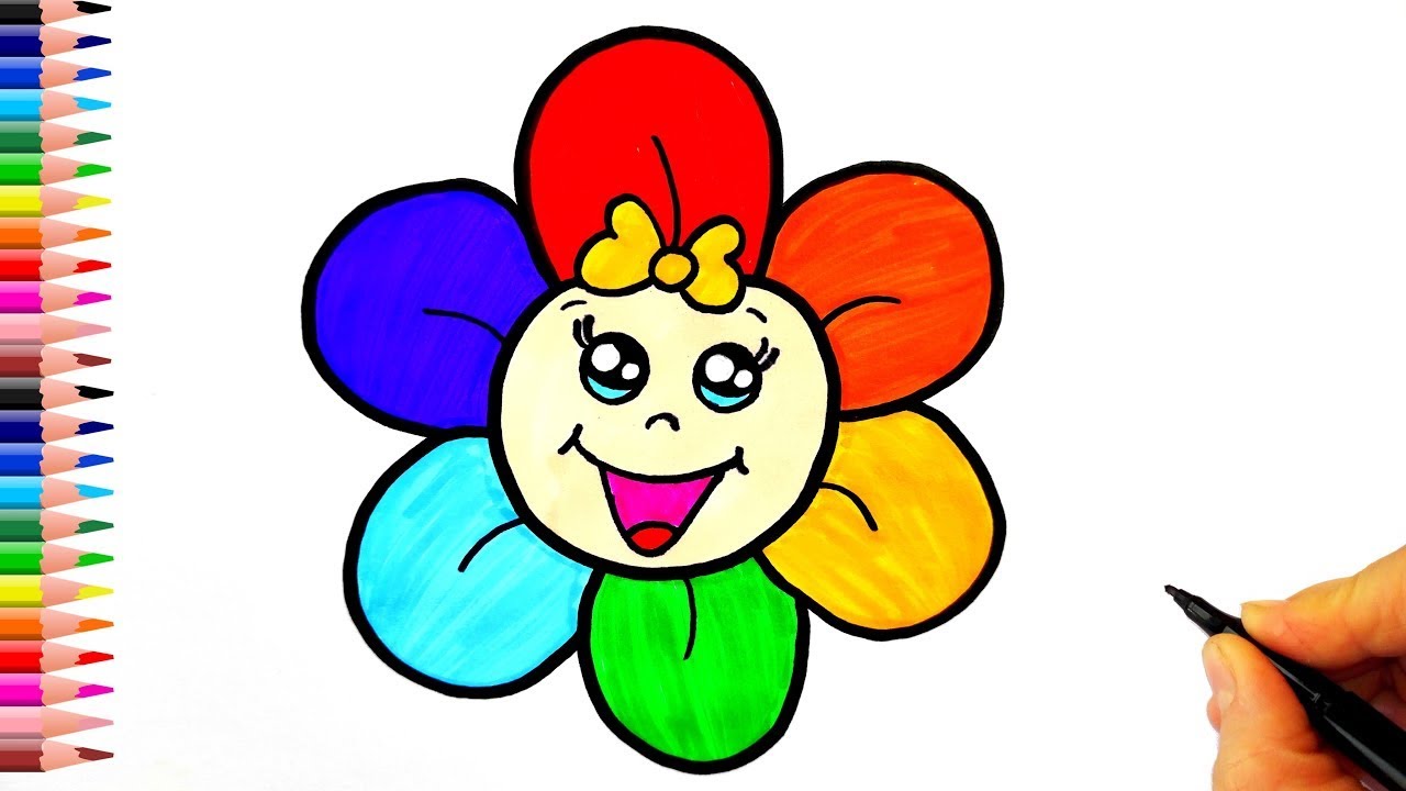 The ugliest daisy flower. Don't ever draw like that Drawing - YouTube