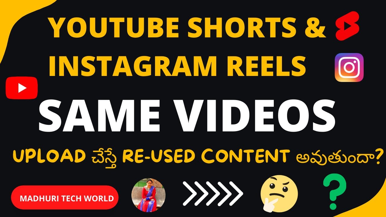 Same Shorts ని YouTube & Instagram లో Upload చేస్తే Re-Used Content అవుతుందా? - YouTube