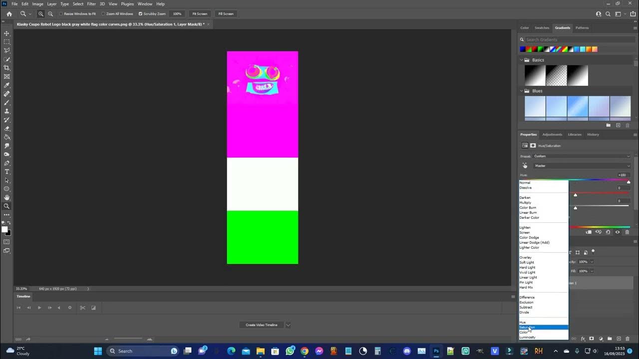 how to make the weak version of rgb to bgr corrected with color curves in photoshop - YouTube