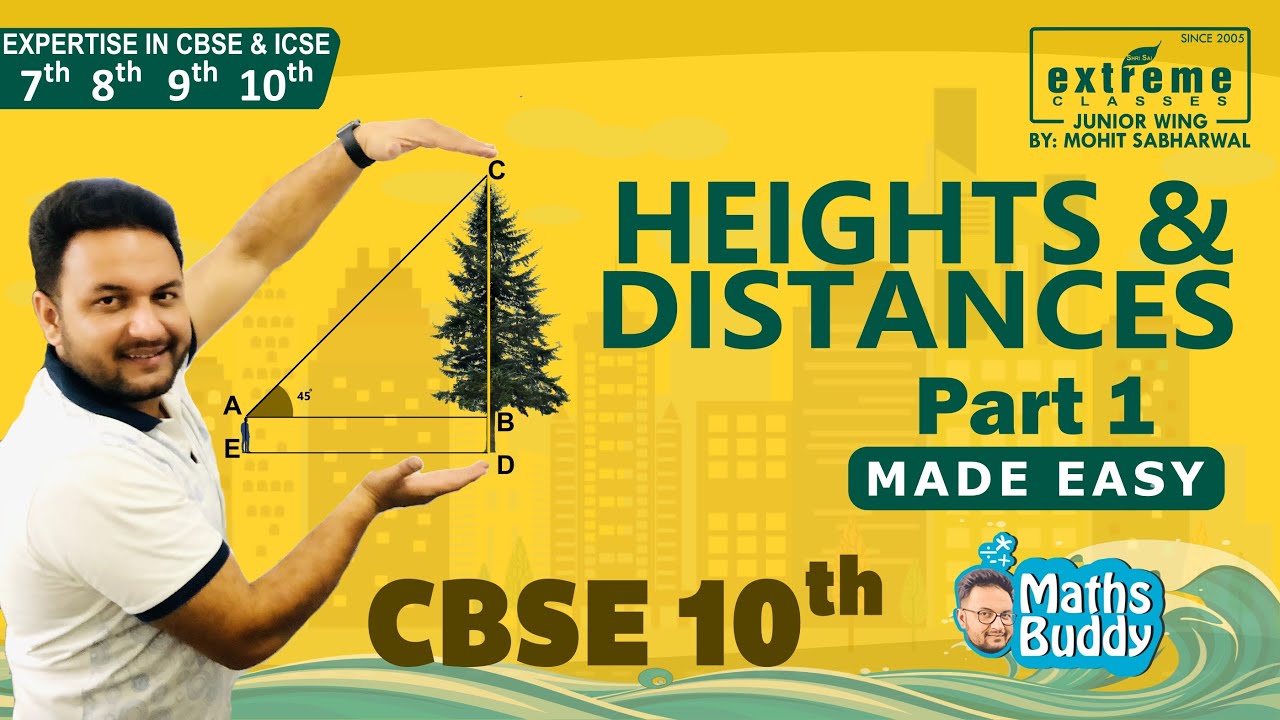 | Cbse 10th | HEIGHTS & DISTANCE-1 | ZOOM session | MATHEMATICS - YouTube