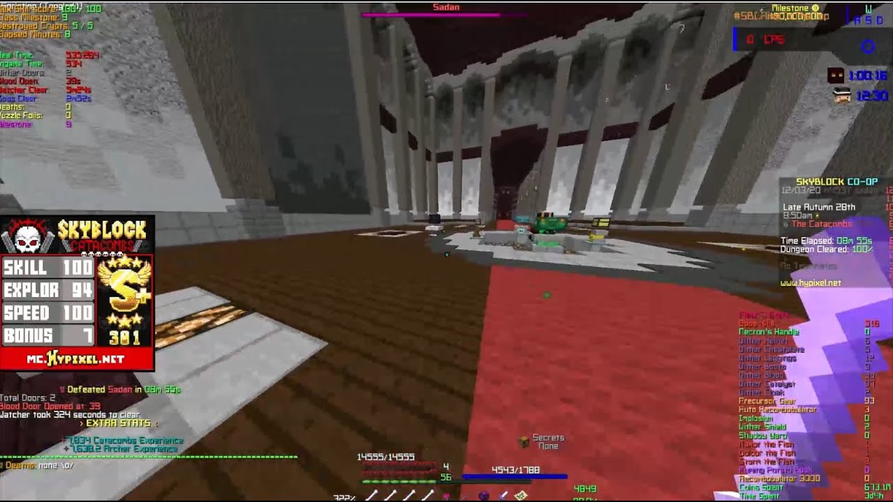 Solo F6 S+ in 8:55 with gameplay analysis | Hypixel Skyblock - YouTube
