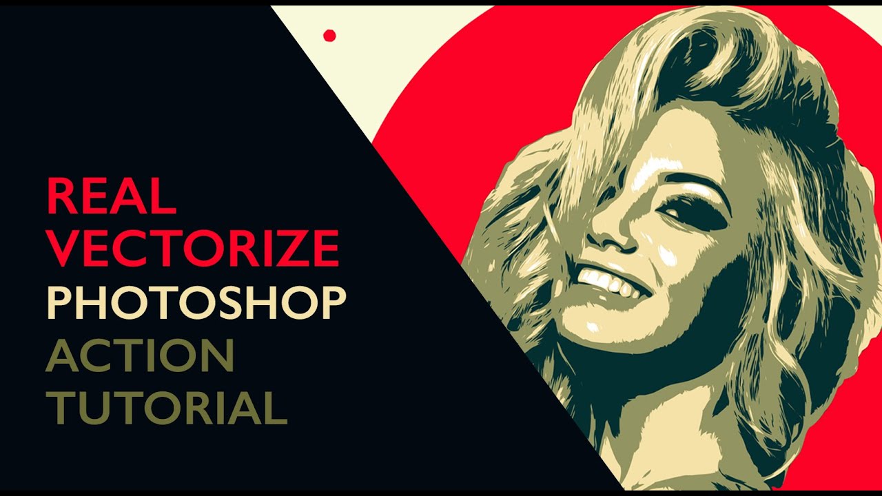Real Vectorize Photoshop Action Tutorial - YouTube