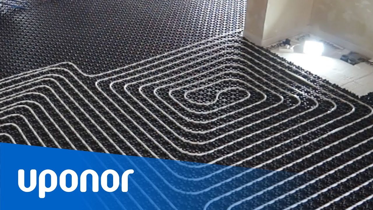 Istramont ugradnja Uponor podnog grijanja - YouTube