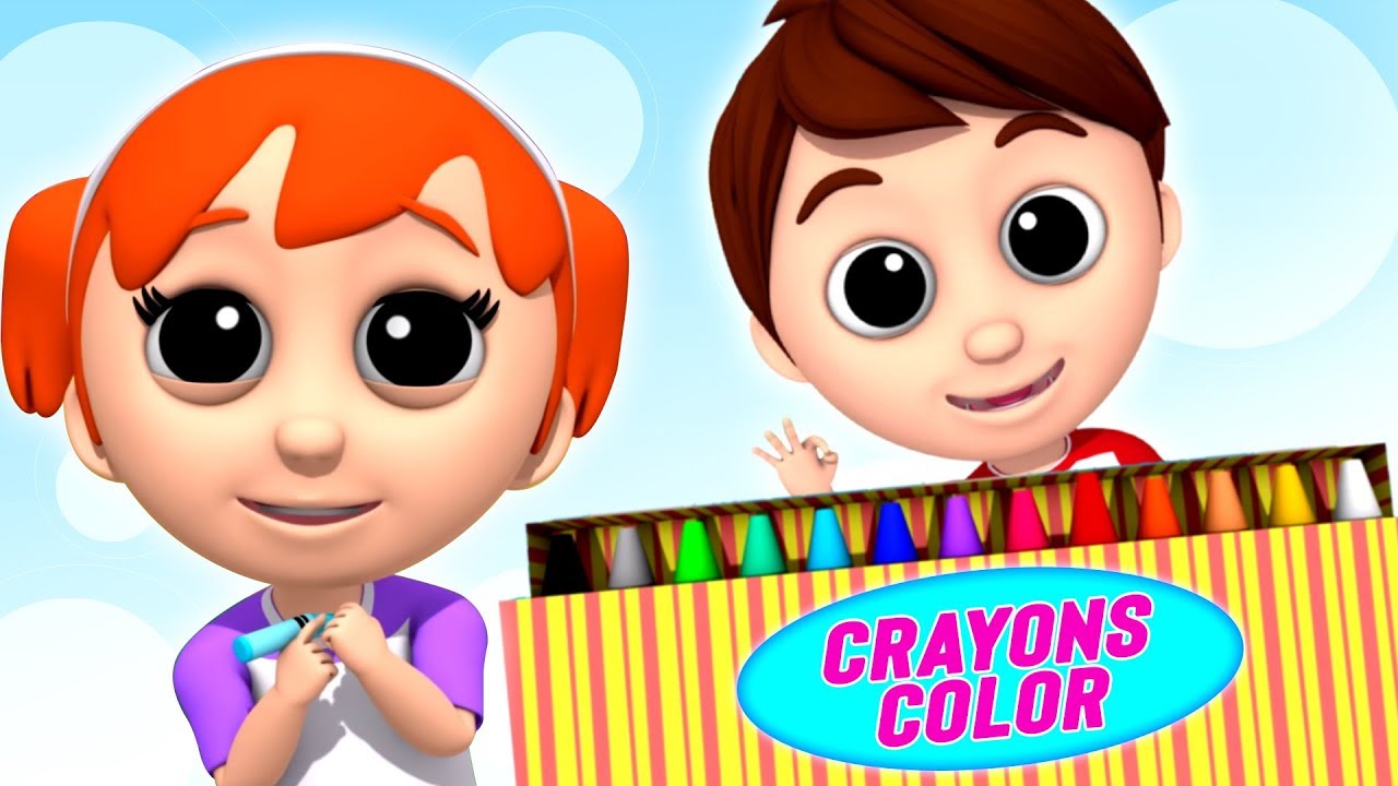 Crayons Colors Song | Learn Colors For Kids | Preschool Videos For ...