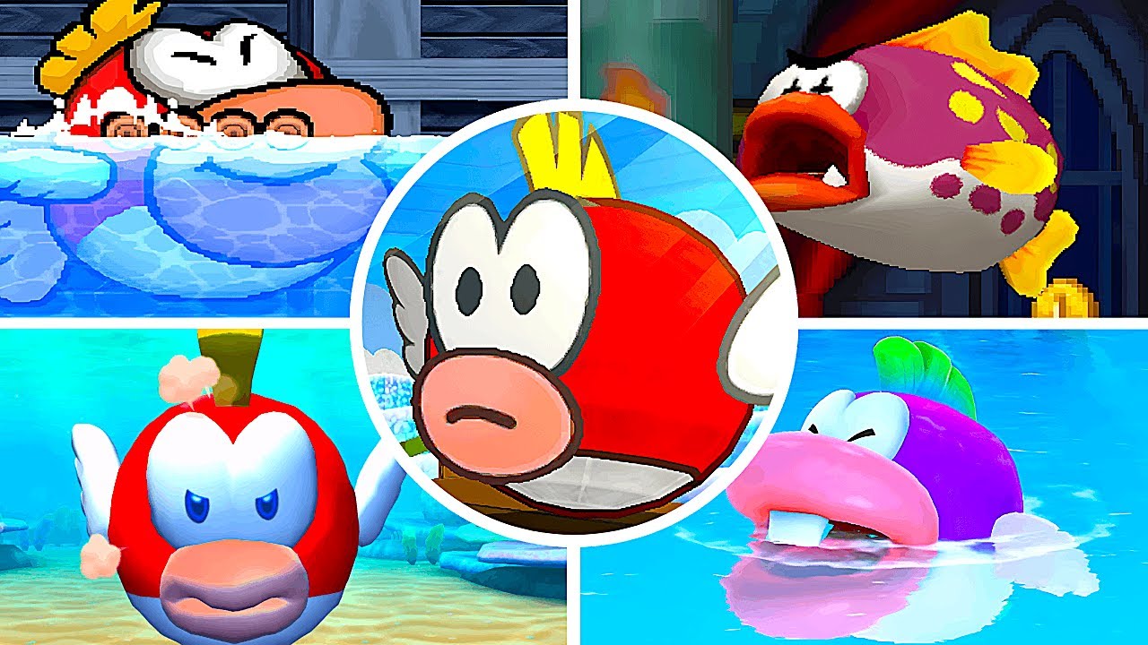 Evolution of Cheep Cheep Battles in Super Mario Series (2004-2025 ...