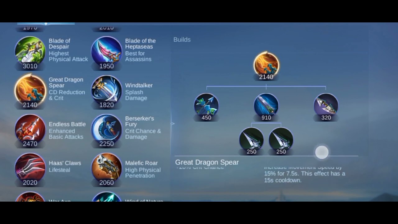 2023 MLBB New Item Great Dragon Spear @MobileLegendsPhilippines - YouTube