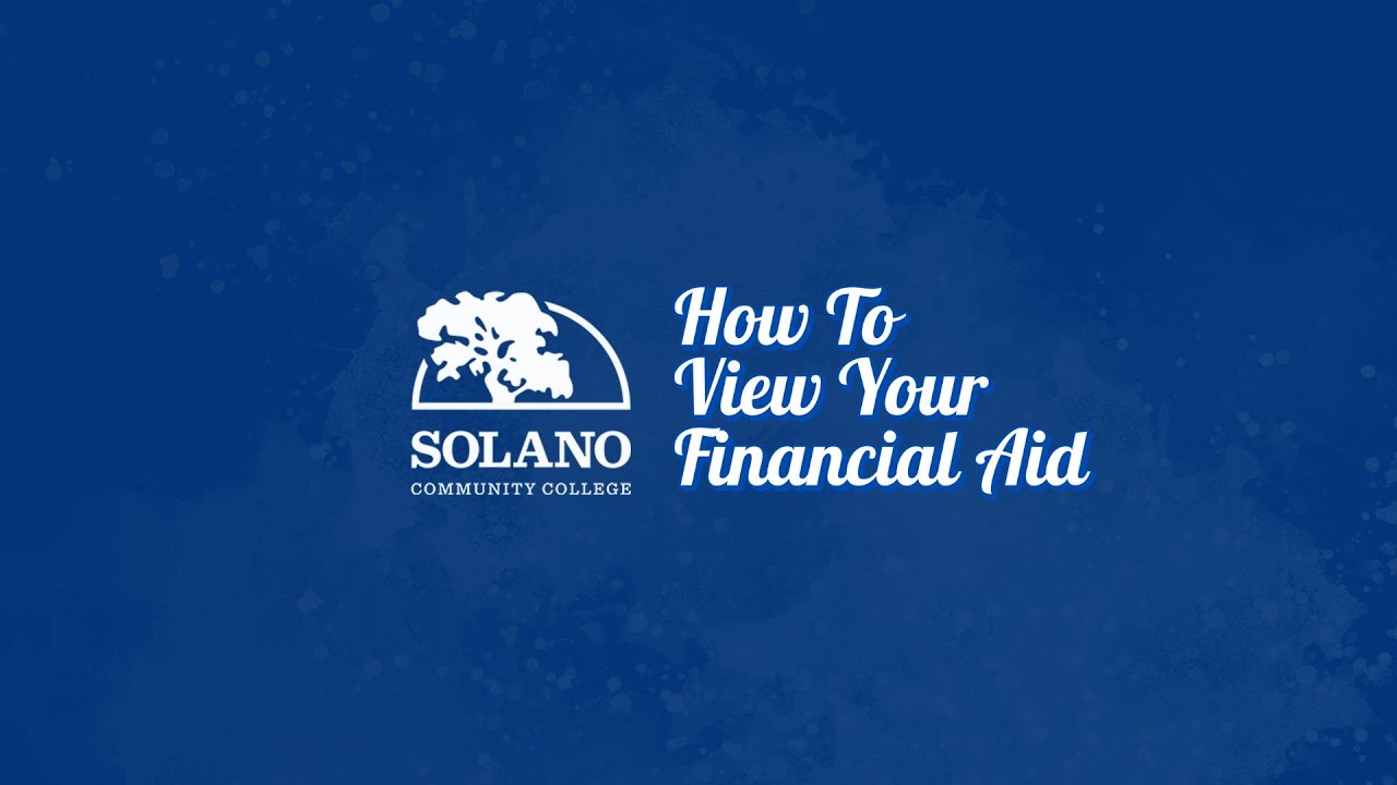How To View Your Financial Aid - YouTube