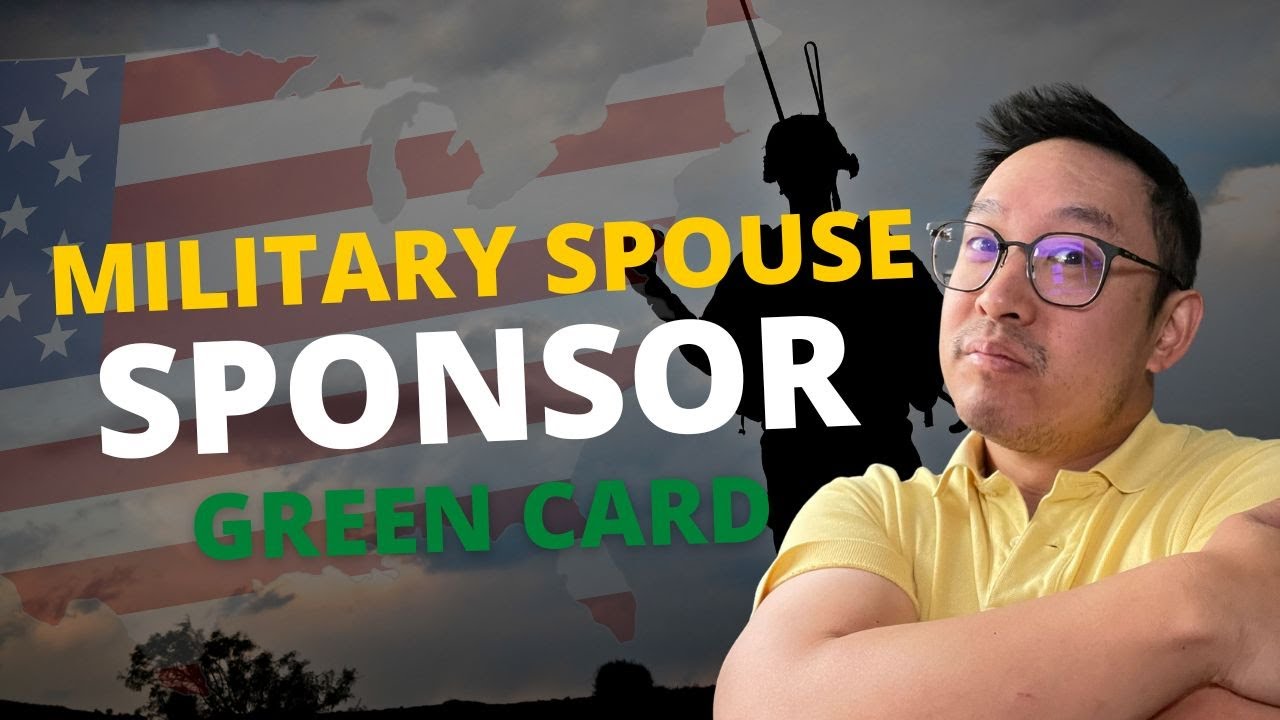 Can my military spouse sponsor me for green card? - YouTube