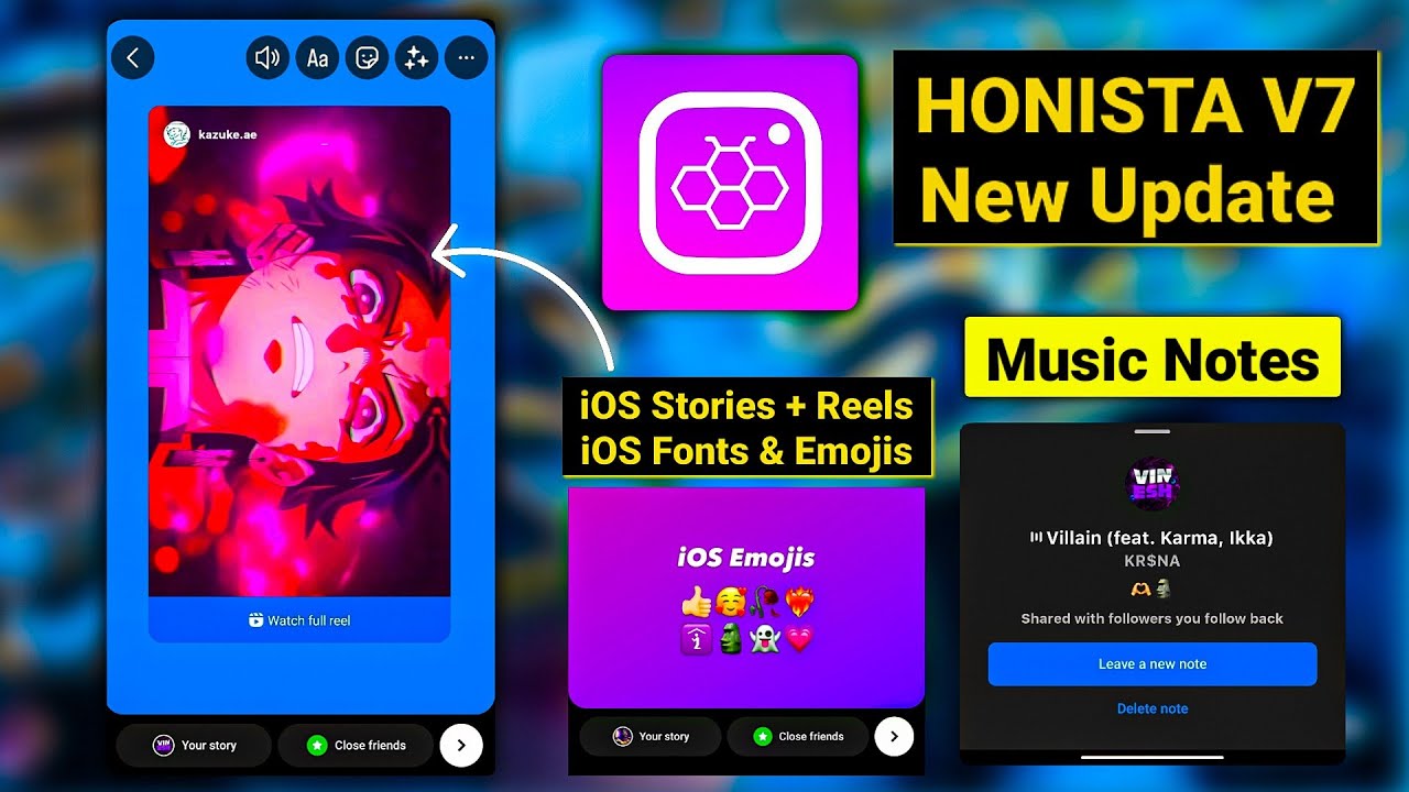 HONISTA V7 | HONISTA NEW UPDATE | HIDDEN MENTIONS | MUSIC NOTES | iOS ...