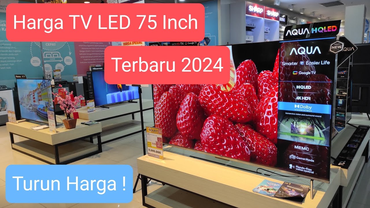 Harga TV LED 75 Inch Terbaru 2024 - YouTube