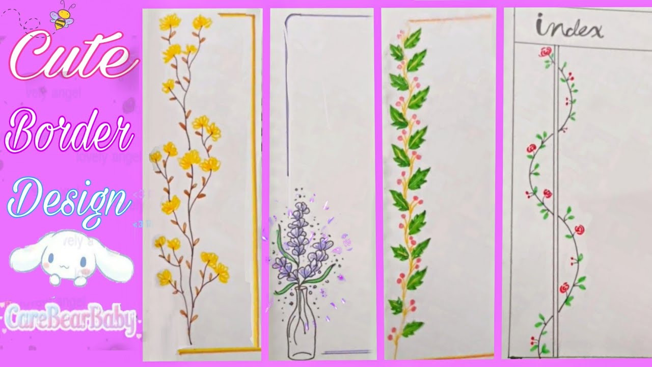 Border Designs for journal 💞 | Tweety Art & Craft | - YouTube