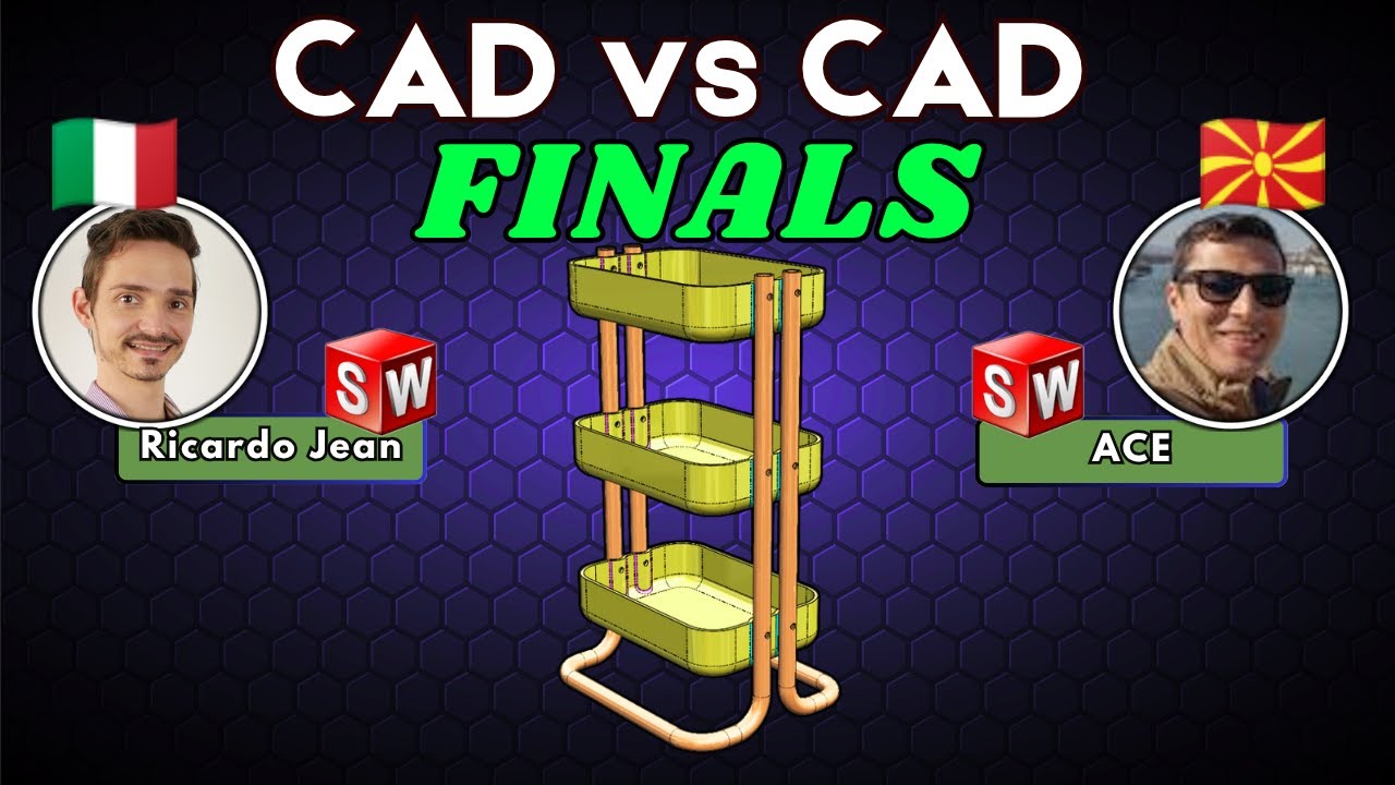 CAD Speedmodeling Tournament! - FINALS Battle 2 - SOLIDWORKS vs ...