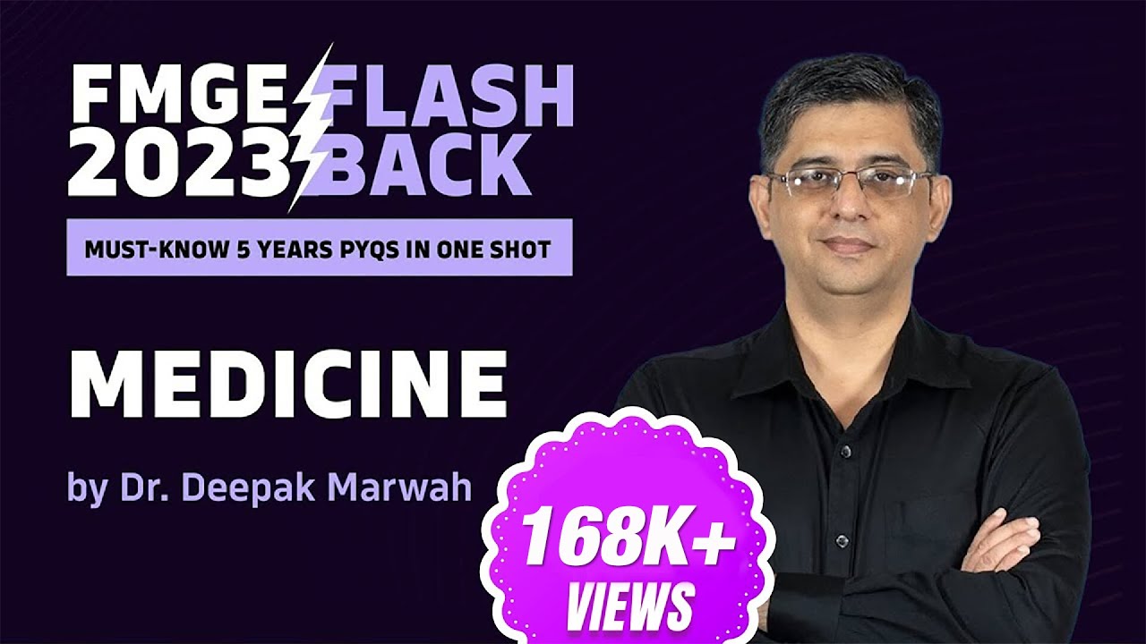 "MEDICINE" with Dr. Deepak Marwah | FMGE IMP PYQs for last 5 Years ...