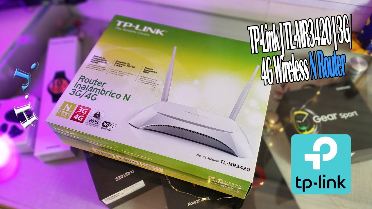 TP Link TL MR3420 3G/4G Wireless N Router Unboxing - YouTube